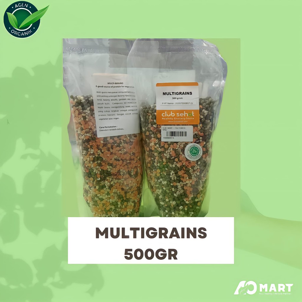 Jual MULTIGRAINS 500GRAM-Club Sehat | Shopee Indonesia
