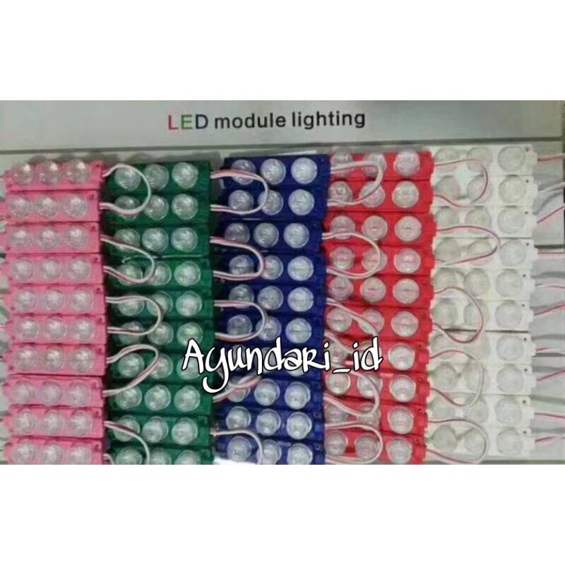 Jual LAMPU LED 3 Mata DC12V 3Watt. LAMPU LED MODULE 12Volt 3 mata | Shopee Indonesia