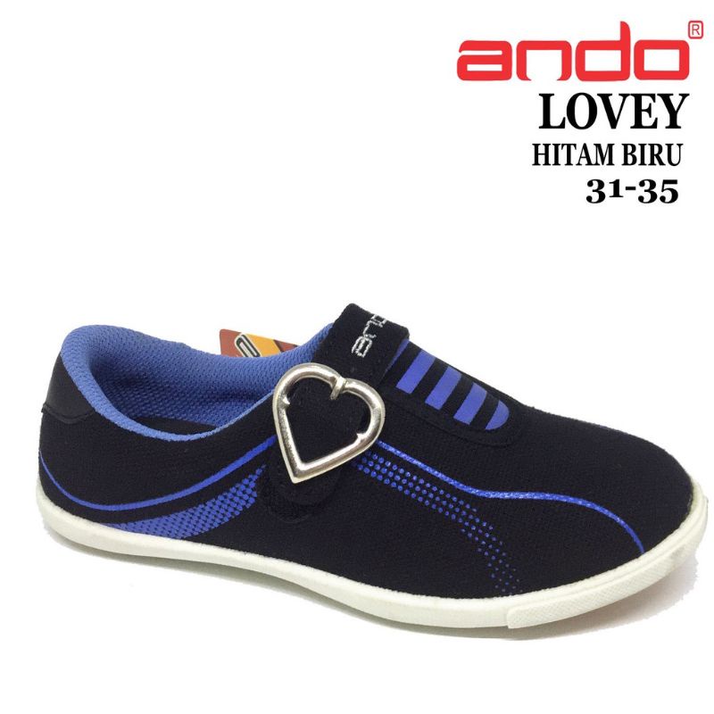 Jual SEPATU ANDO LOVEY VELCRO - SEPATU SEKOLAH ANAK WANITA - BACK TO ...