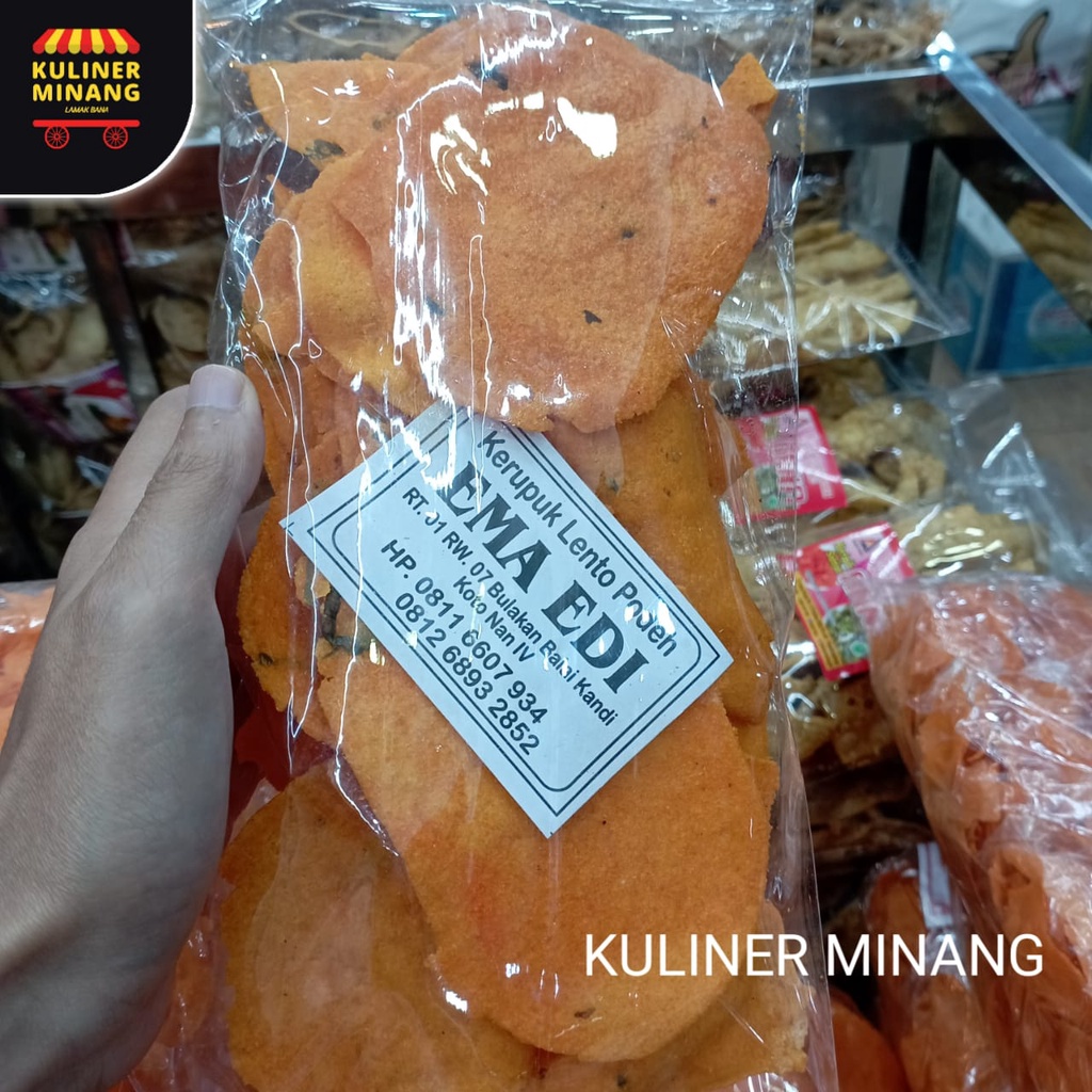 Jual Kerupuk Lento Padeh Oleh-Oleh Asli Cemilan Kampung Makanan Khas ...