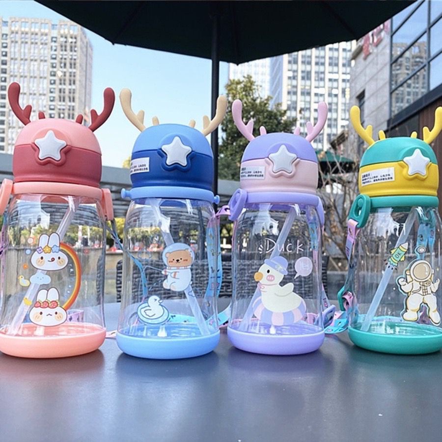 Jual Botol Minum Tanduk Rusa Botol Anak BPA Free Jerami Anak TK SD Sekolah | Shopee Indonesia