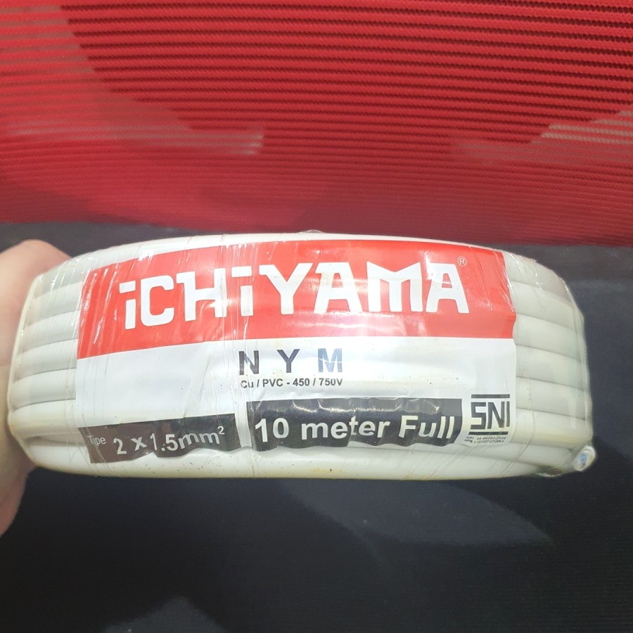 Jual KABEL LISTRIK TUNGGAL ENGKEL NYM 2x1.5 ICHIYAMA SNI 10M | Shopee Indonesia