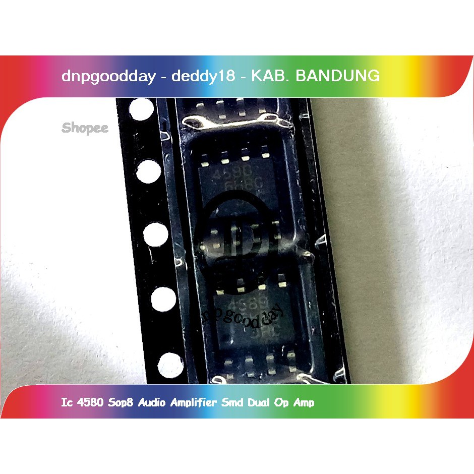 Jual Ic 4580 Sop8 Audio Amplifier Smd Dual Op Amp | Shopee Indonesia
