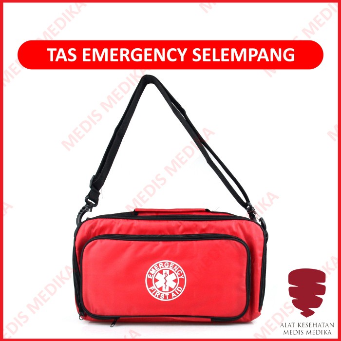 Jual Tas Emergency Kit Selempang Bag PMI P3K Firts Aids Medis Merah ...