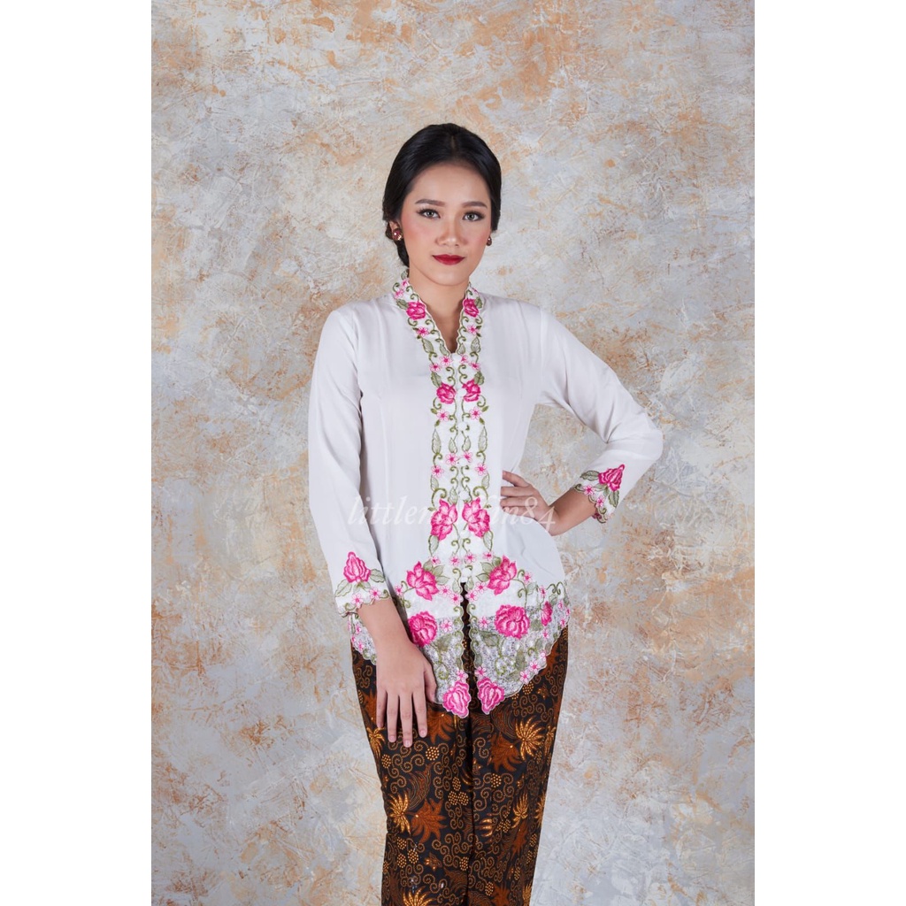 Jual KEBAYA ENCIM/KEBAYA BORDIR WARNA UKURAN ( M ) | Shopee Indonesia