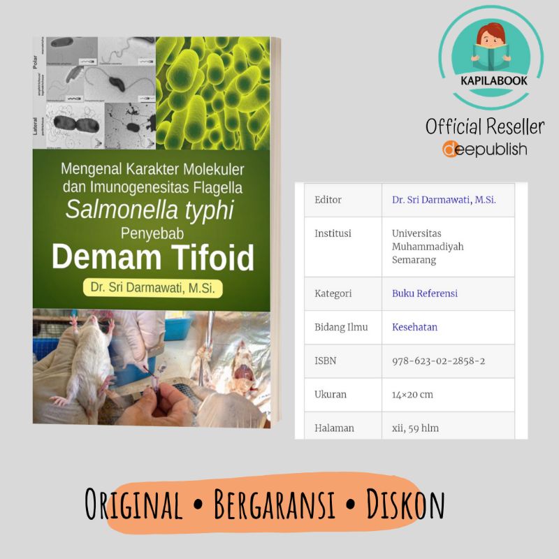 Jual Buku Mengenal Karakter Molekuler dan Imunogenesitas Flagella Salmonella Typhi Penyebab ...