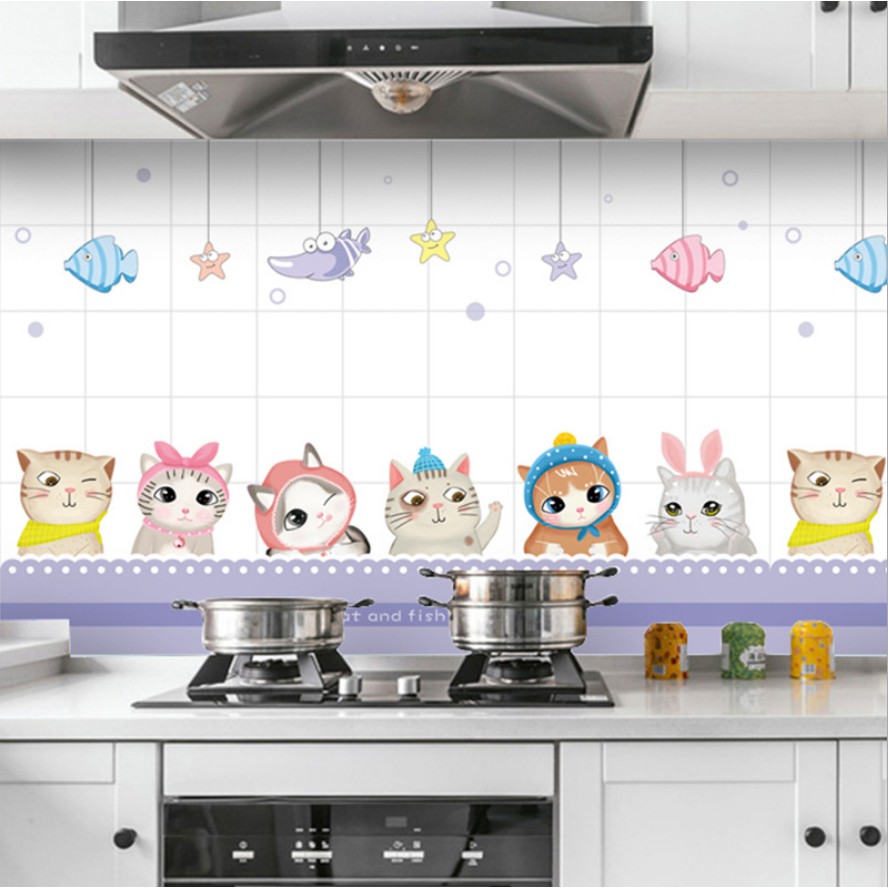 Jual HL0204 Wallpaper Dinding Dapur Sticker Dapur Anti Minyak Air Wall ...