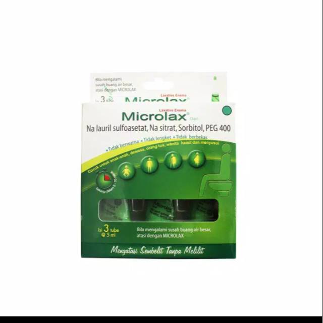 Jual MICROLAX ENEMA BOX 3 MINIDOSE @5ML / Obat Pencahar / Pelancar BAB ...
