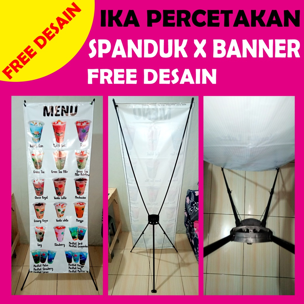 Jual PAKET X BANNER + TIANG 160cm X 60cm | Shopee Indonesia
