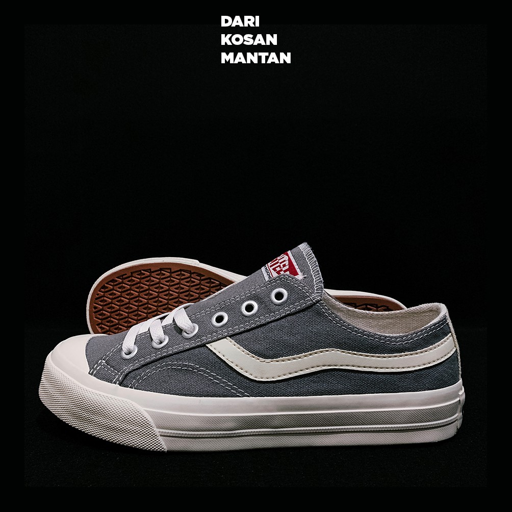 Jual Sepatu Sneakers Ventela Public Series Dark Grey Low | Shopee Indonesia