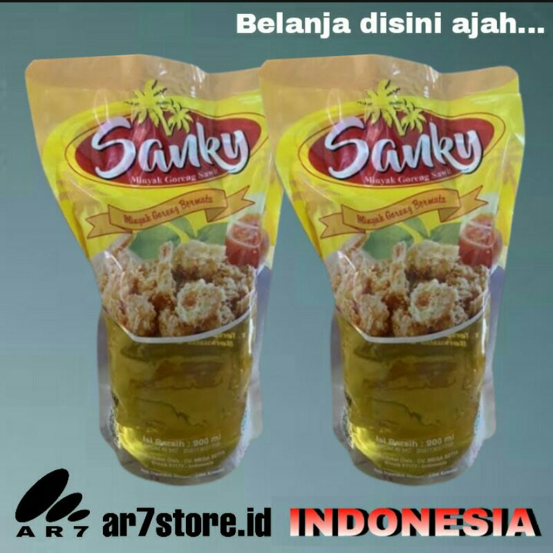 Jual SANKY Minyak goreng 900 ml | Shopee Indonesia