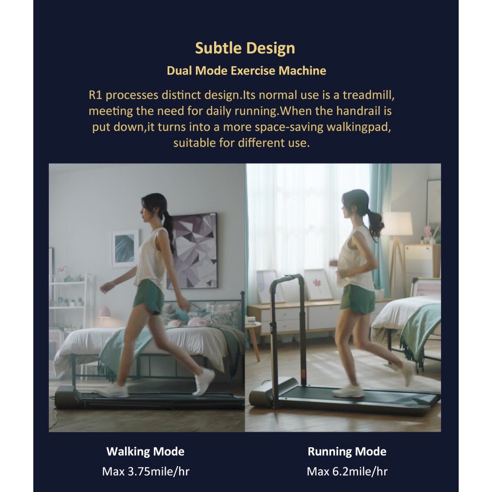 Jual Kingsmith Walkingpad R1 Pro Treadmill Smartrun Folding Walkingpad R1 Pro Home Walking ...