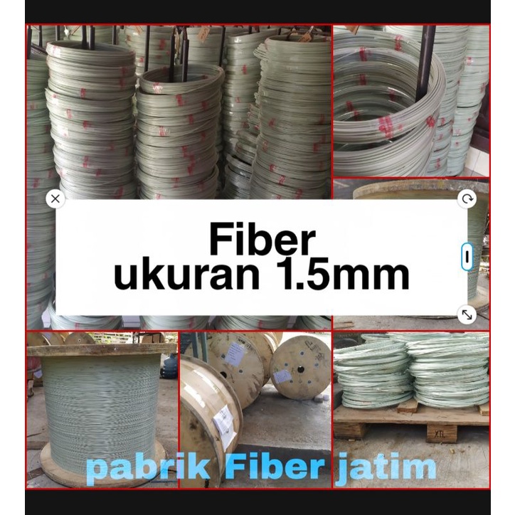 Jual fiber 1.5mm putih (-+ 85 meter) | Shopee Indonesia