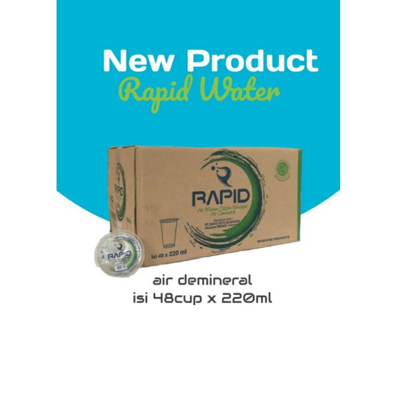 Jual Rapid Demineral Water cup per karton (isi 48 gelas) | Shopee Indonesia
