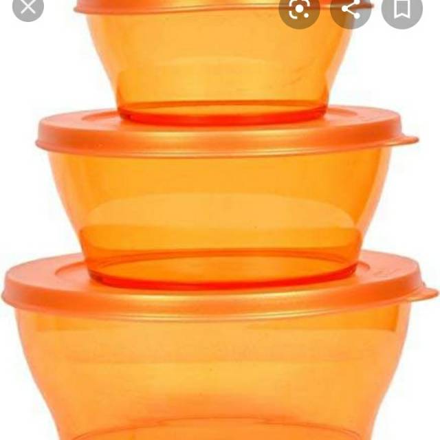 Jual Mangkok clear bowl Tupperware 3pcs | Shopee Indonesia