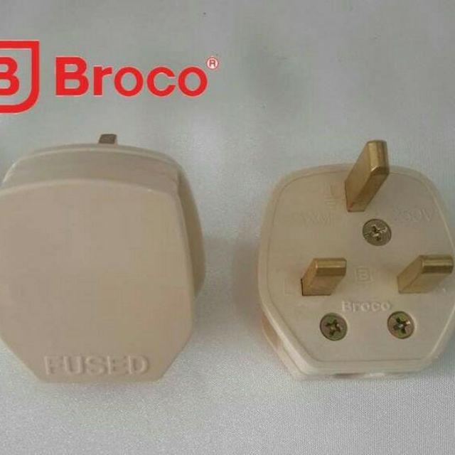 Jual Stop kontak ac broco set - stopkontak inbow - steker arde kaki 3 ...