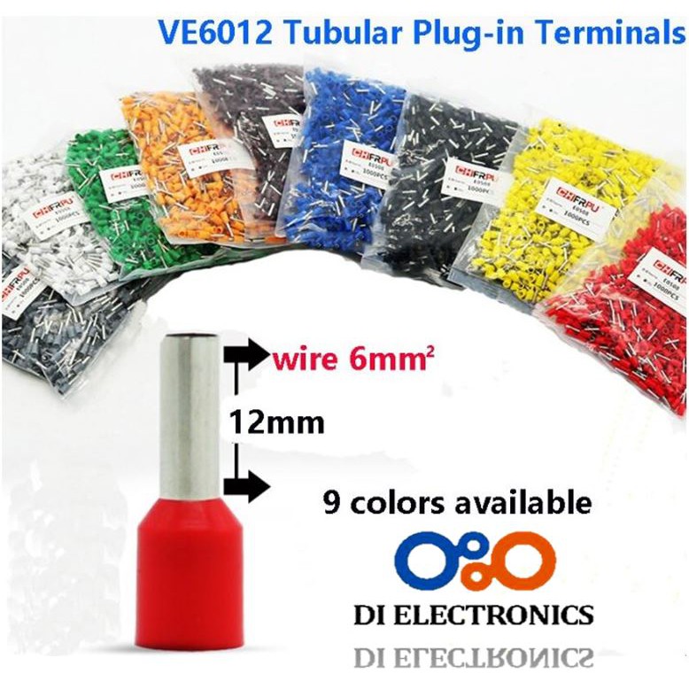 Jual E6012 Ferrules Skun Kabel 6mm2 Turbular Insulated Electrical Wire ...