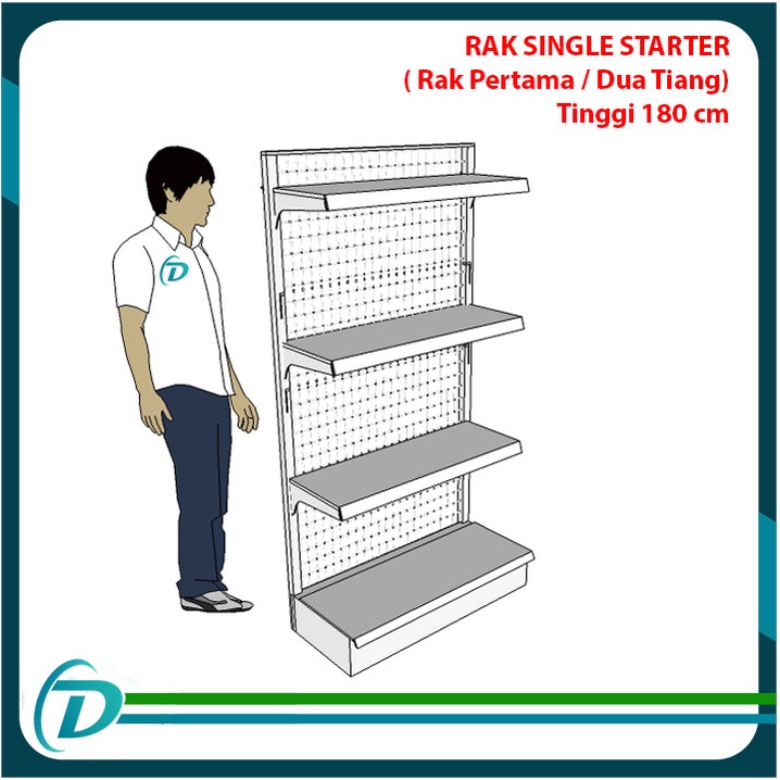 Jual Rak Minimarket Standar Single - Rak Wall Gondola - Rak Satu Sisi ...