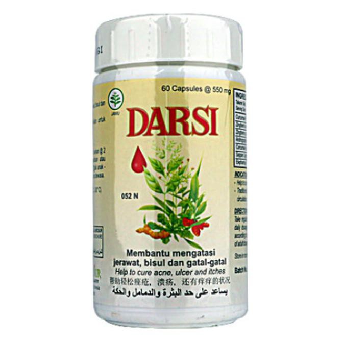 Jual DARSI 60 Kapsul Bersih Darah DARSI Darah Kotor Darah Manis DARSI ...