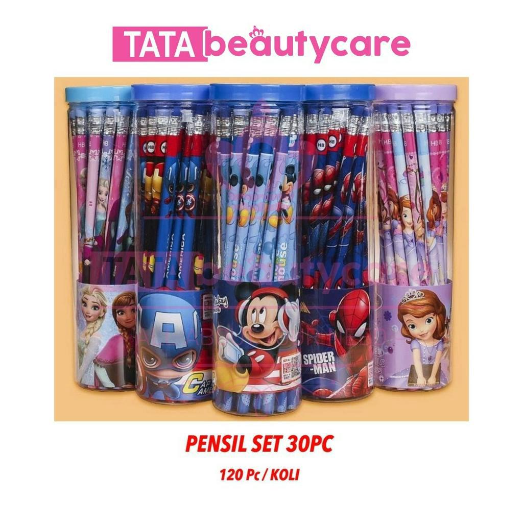 Jual [300gr] T825 | Pensil Tabung Karakter 30pcs / Pensil HB Fancy ...