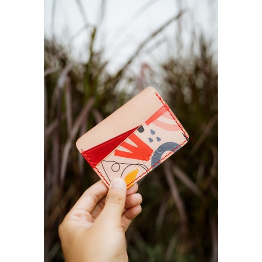Jual dompet kartu kulit ivy vegtan print | Shopee Indonesia