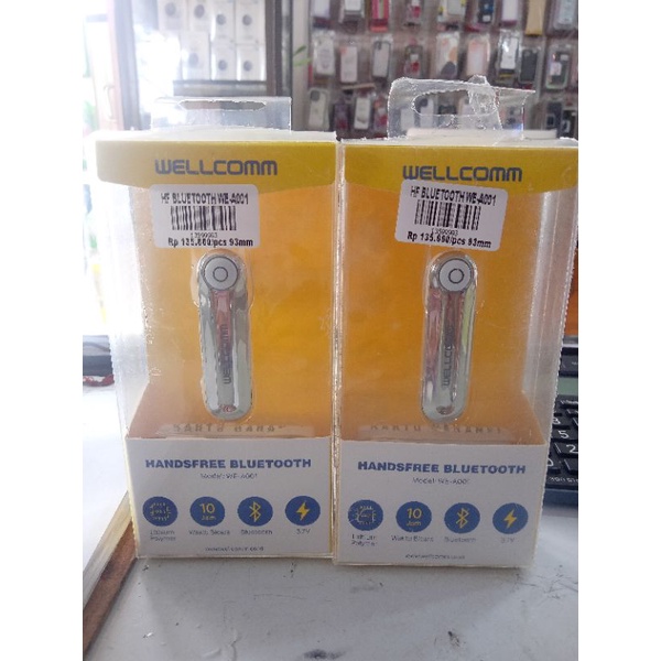 Jual HANDSFREE BLUETOOTH WELLCOM model:WE-A001 | Shopee Indonesia