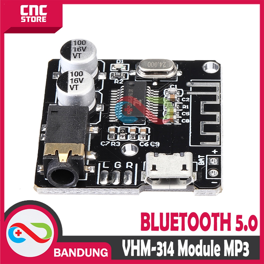 Jual VHM-314 MP3 BLUETOOTH 5.0 AUDIO RECEIVER DECODER BOARD | Shopee ...