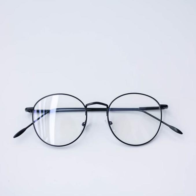 Jual Kmbin696- Frame Kacamata Minus Besi H 6370 Oval Pria Wanita Full ...