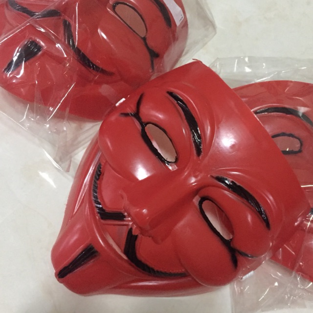 Jual Topeng Wajah Vendetta Merah | Shopee Indonesia