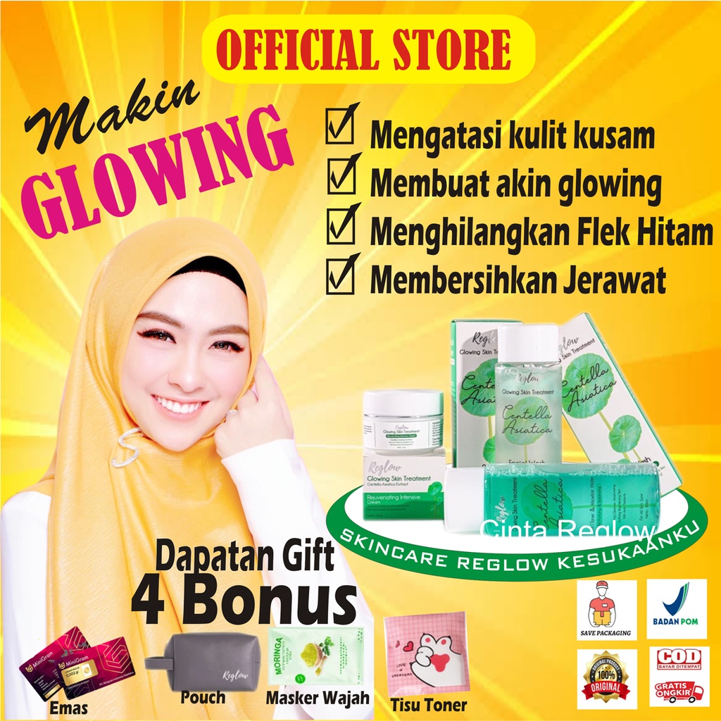 Jual REGLOW SKINCARE ORIGINAL PAKET REGLOW GLOWING SKIN TREATMENT BPOM ...