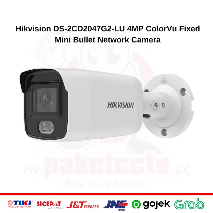 Jual Hikvision DS-2CD2047G2-LU 4MP ColorVu Fixed Mini Bullet Network Camera | Shopee Indonesia