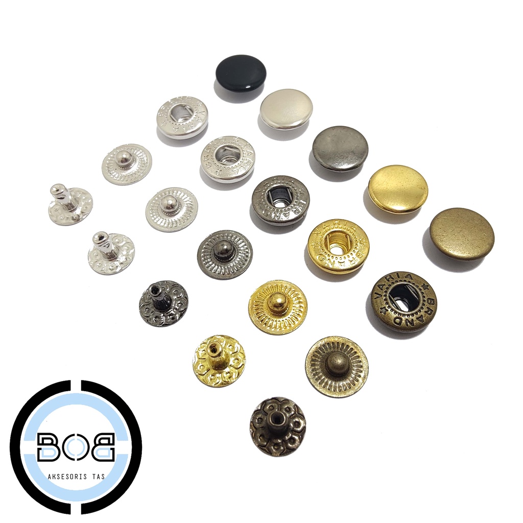 Jual KANCING JEPRET BESI UKURAN 12 MM / 12 SET | Shopee Indonesia