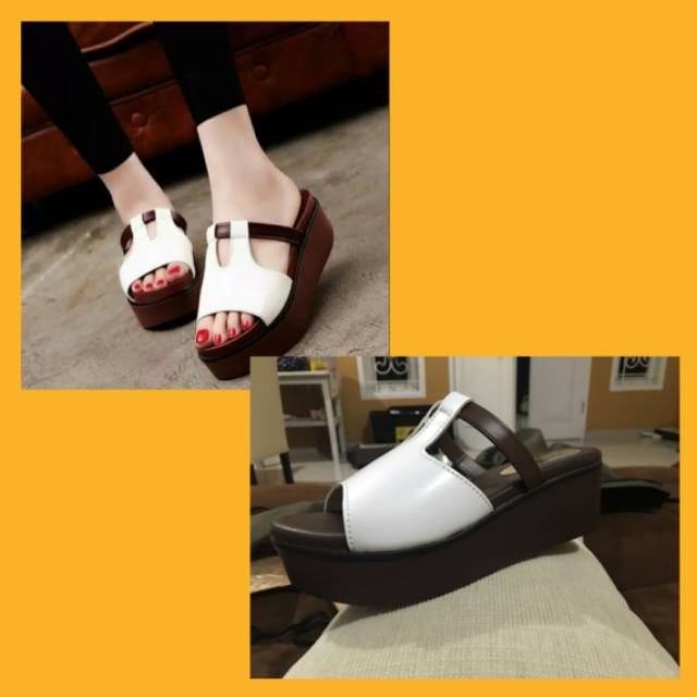 Jual SANDAL WEDGES IMPORT SENDAL WANITA IMPORT WEDGES REMAJA KOREA ...