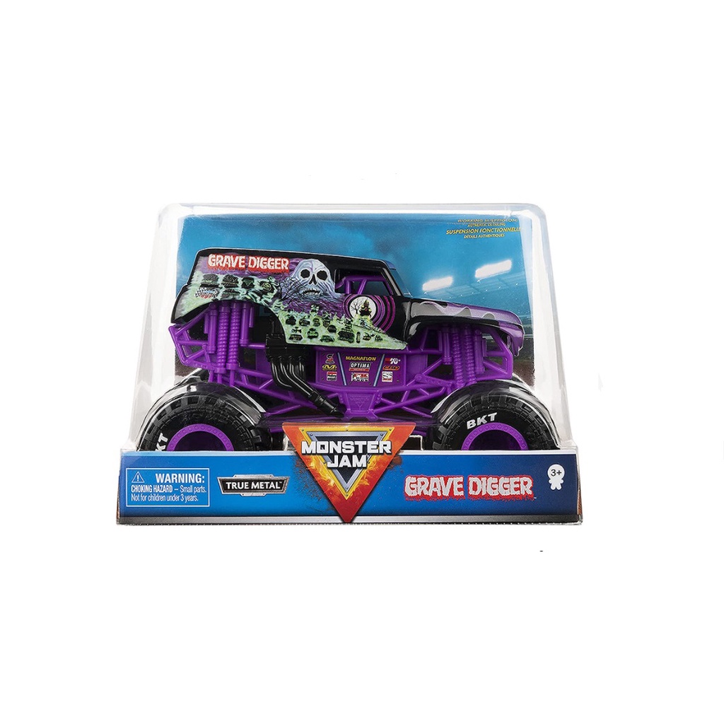 Jual Mainan Mobil MONSTER JAM Vehicle 1:24 Grave Digger | Shopee Indonesia