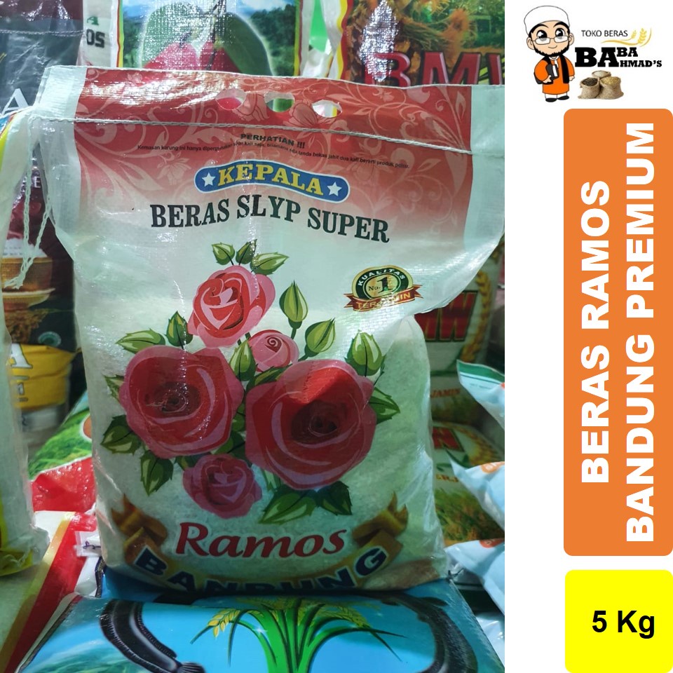 Jual BERAS SUPER PREMIUM RAMOS BANDUNG - 5KG/10/KG/15KG/20KG/25KG | Shopee Indonesia