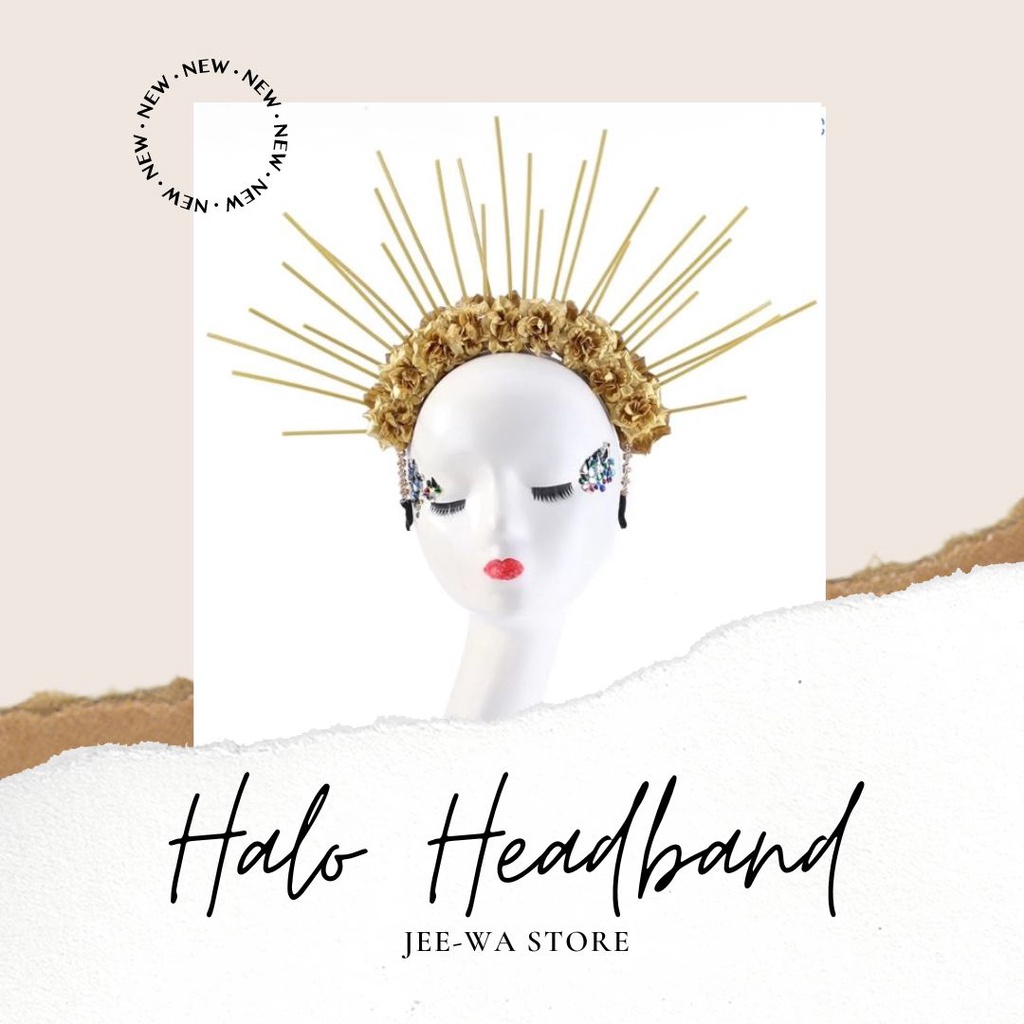 Jual [ JEE-WA ] PART 43 - Bando Halo Angel Malaikat Aesthetics Gold ...