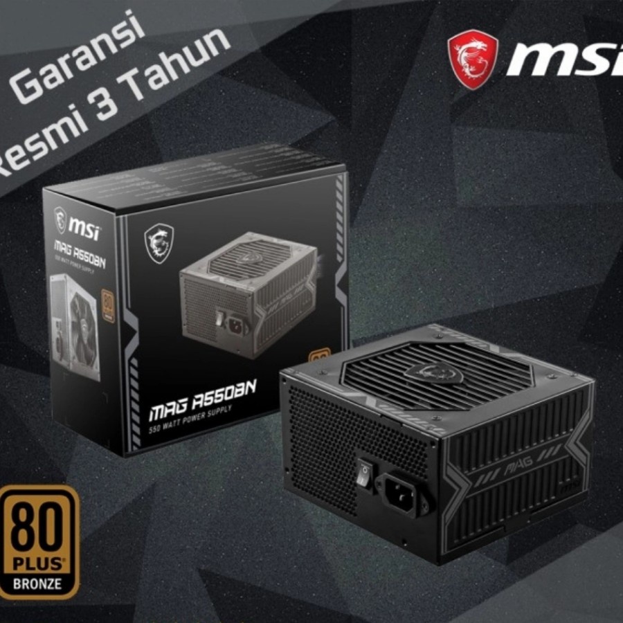 Jual MSI MAG A550BN 550W 80 PLUS BRONZE | Shopee Indonesia