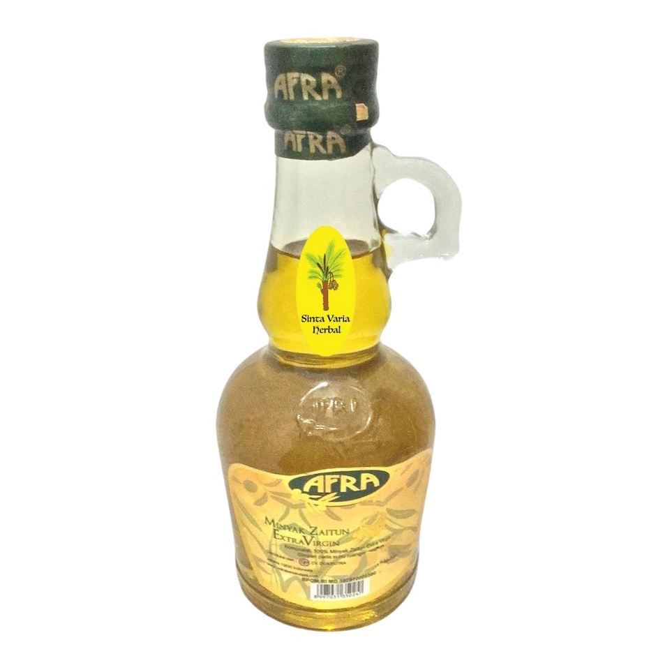 Jual Afra Extra Virgin 250ml, Minyak Zaitun (BOTOL KACA) | Shopee Indonesia