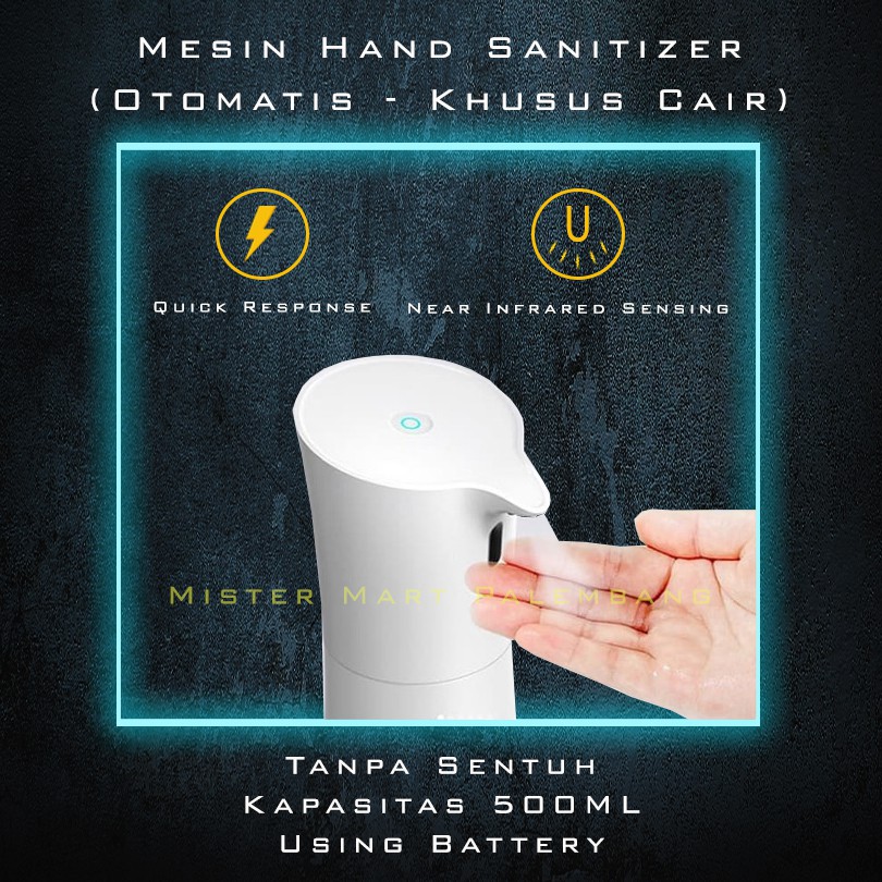 Jual Mesin Hand Sanitizer Otomatis Tanpa Sentuh - Teknologi Spray 500ML ...