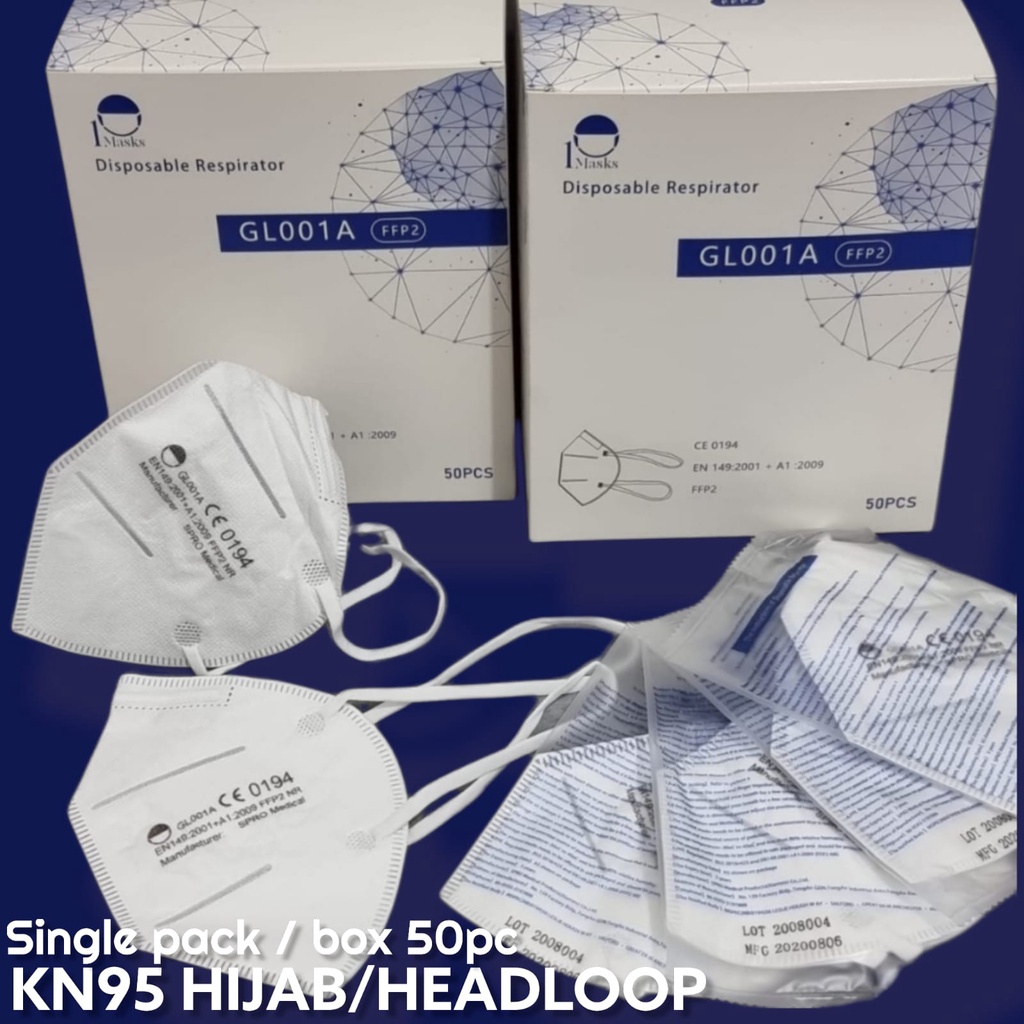 Jual KN95 HIJAB PUTIH/50 - MASKER KN95 5PLY HIJAB MEDICAL GRADE FACE ...