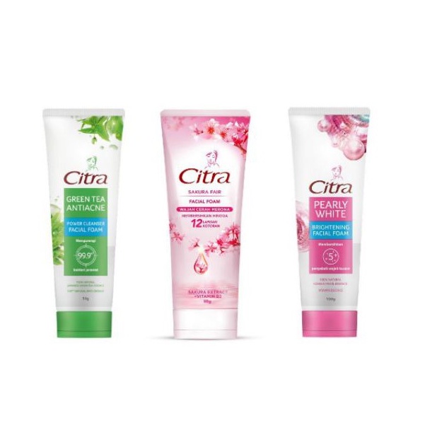 Jual CITRA FACIAL FOAM / FACE WASH / SABUN CUCI MUKA - 100ML | Shopee ...