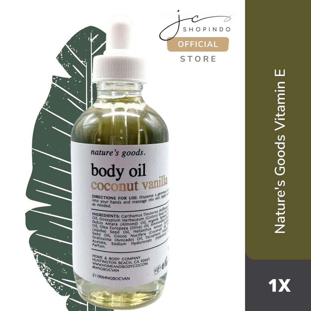 Jual Nature's Goods Vitamin E + Hyaluronic Acid Body Oil ~Coconut ...