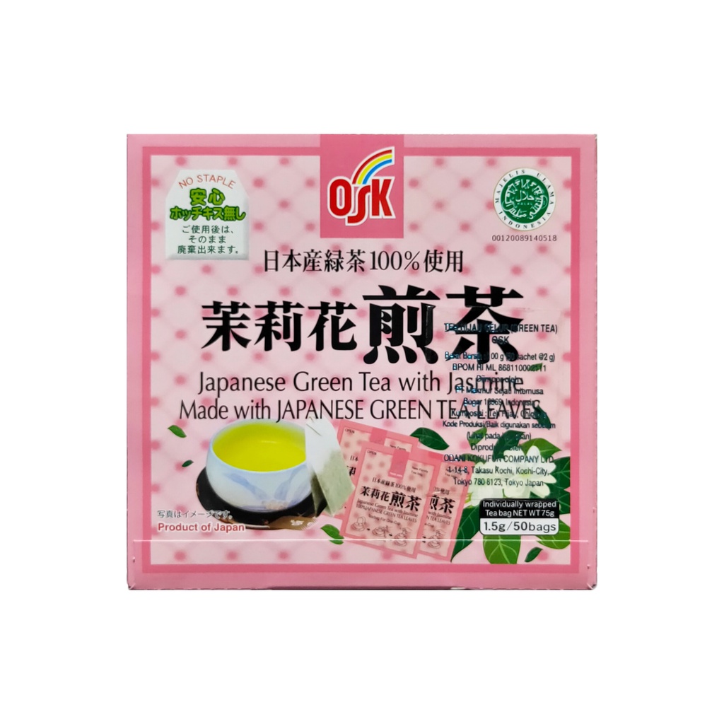 Jual OSK Japanese Green Tea With Jasmine 50 Sachet / OSK Teh Hijau Melati | Shopee Indonesia