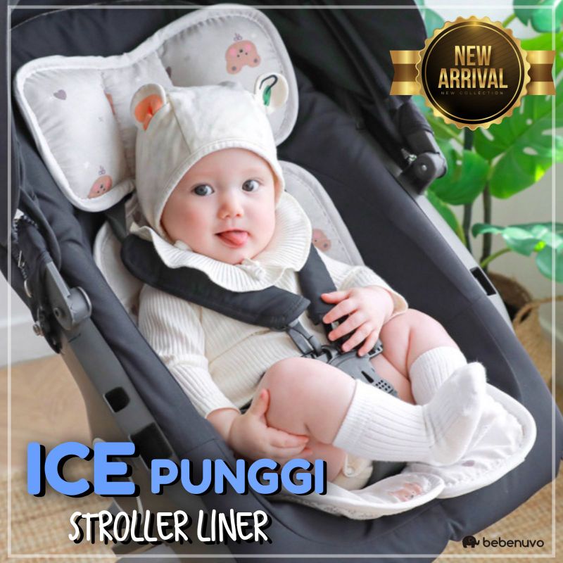Jual [NEW 2025] ICE PUNGGI RAYON Cool Stroller Liner | Alas Stroller ...
