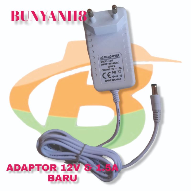 Jual ADAPTOR 12 Volt dan 1.5 Amper BARU | Shopee Indonesia