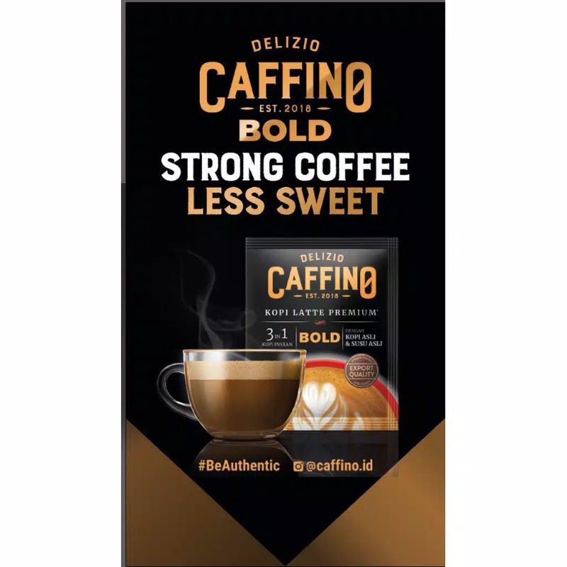 Jual caffino BOLD 3 in 1 kopi latte premium 30 gram | Shopee Indonesia