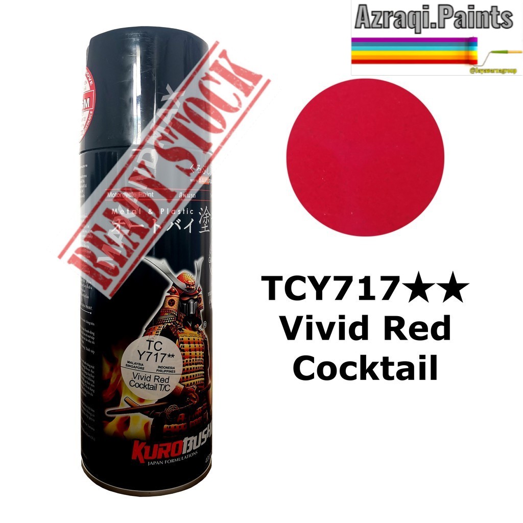 Jual Samurai Paint Vivid Red Cocktail T/C TCY717 400 ml - Cat Semprot ...