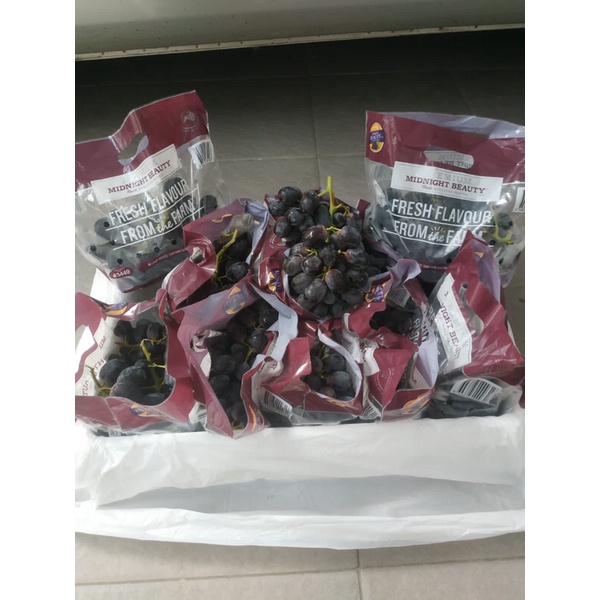 Jual Anggur Hitam Midnight Beauty Australia 1 Dus (8.5 KG) Fresh Import ...