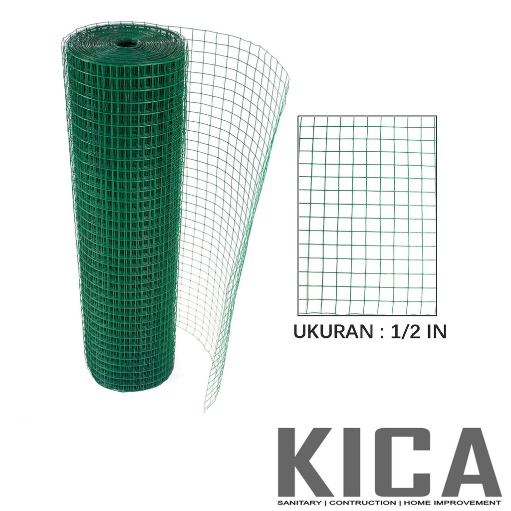 Jual KAWAT LOKET PVC / KAWAT RAM / KAWAT AYAKAN / KAWAT HIJAU 1/2 INCH ...