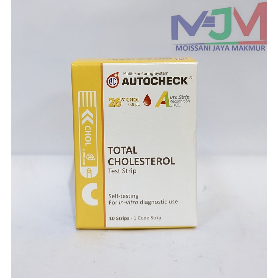 Jual Strip AutoCheck Cholesterol / Strip Kolesterol - ISI 10 Strip ...